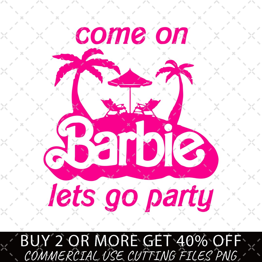 Vintage Barbenheimer Png, Movie Barbenheimer Png, Comeon Baby Lets Go ...