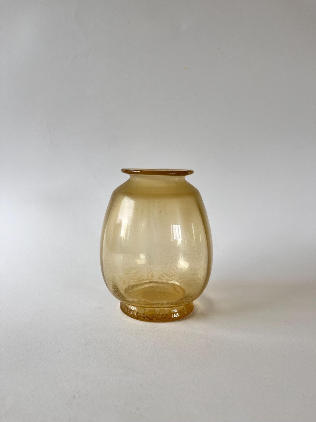 Vintage Dutch Glass Vase Designed by Andries Copier for the Leerdam ...
