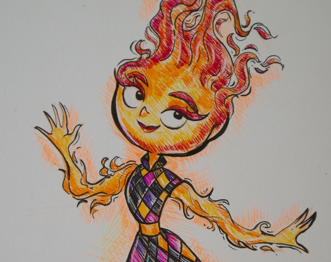 FIRE Inktober 2023 Original Drawings - Etsy