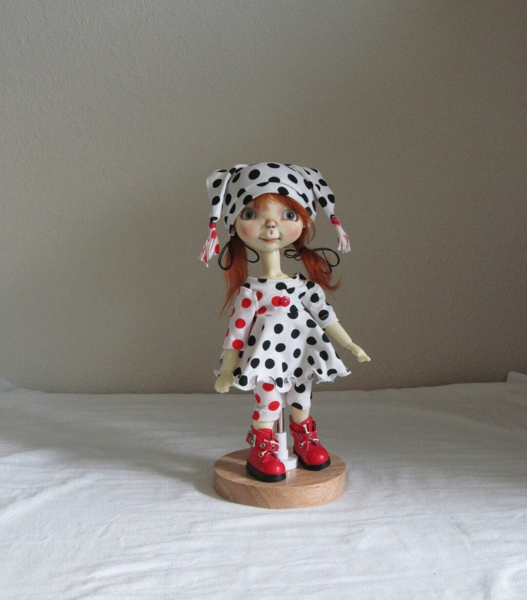 Black and Red Jester Play Set for Connie Lowe Marvel Sprocket 10 BJD ...