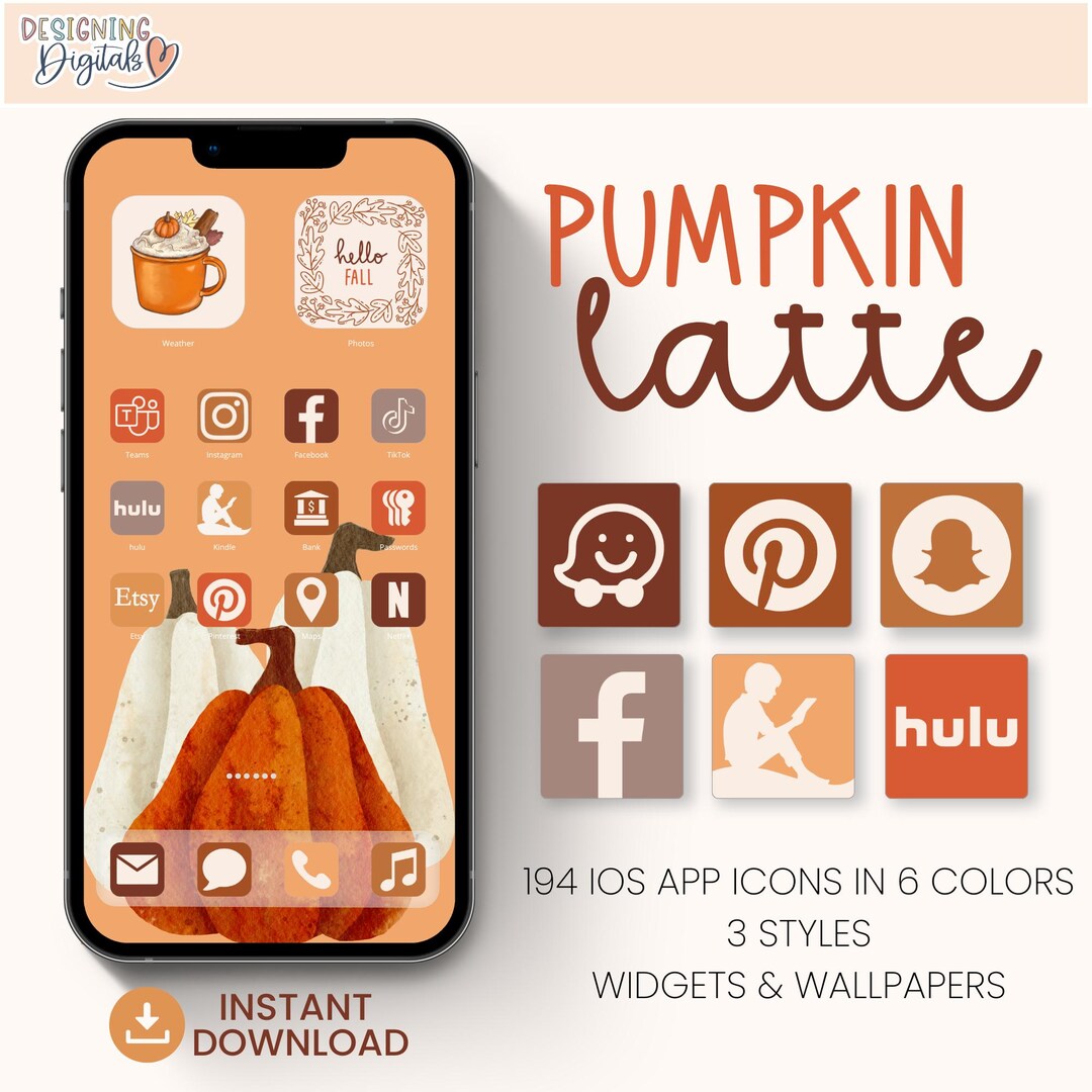 Fall Ios App Icon Set, Fall iPhone Wallpapers, Autumn Aesthetic Widget ...