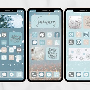 4000 Winter App Icons, Ios 14 Icons, Winter App Icon Pack, Ios 15, Ios ...