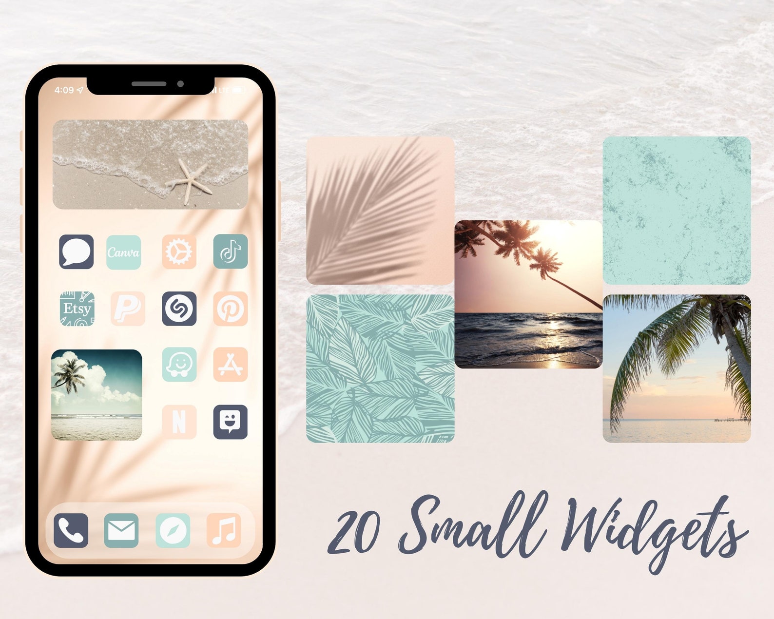 3000 Ios 14 Icons Beach Wallpaper Ios 15 App Icons - Etsy