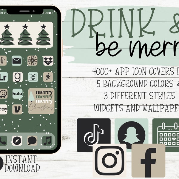 Ios 14 Icons Christmas - Etsy