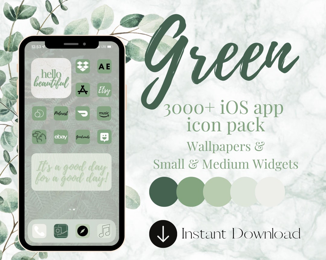 3000 App Icons, Ios 14 Icons, Ios 15, Sage Green Wallpaper, Ios 14 ...