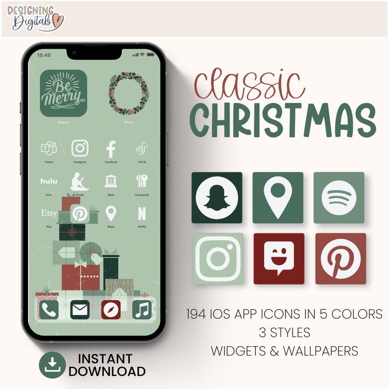 Christmas iPhone App - Etsy