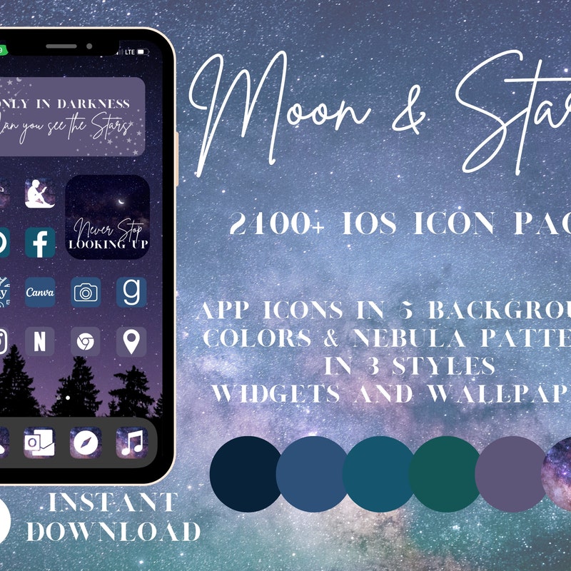 Galaxy App Icons - Etsy