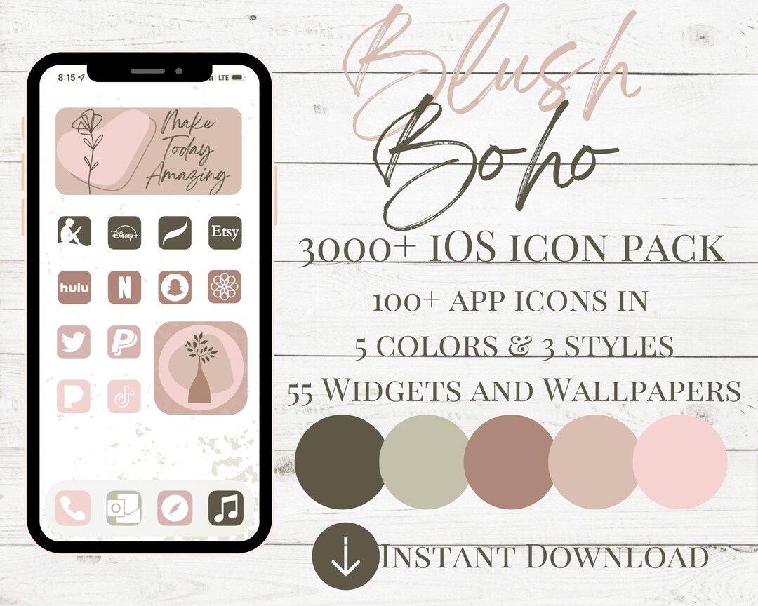 3000+ Ios 14 Icons | Boho Style | App Icons | Ios 15 | Ios 14 Aesthetic ...