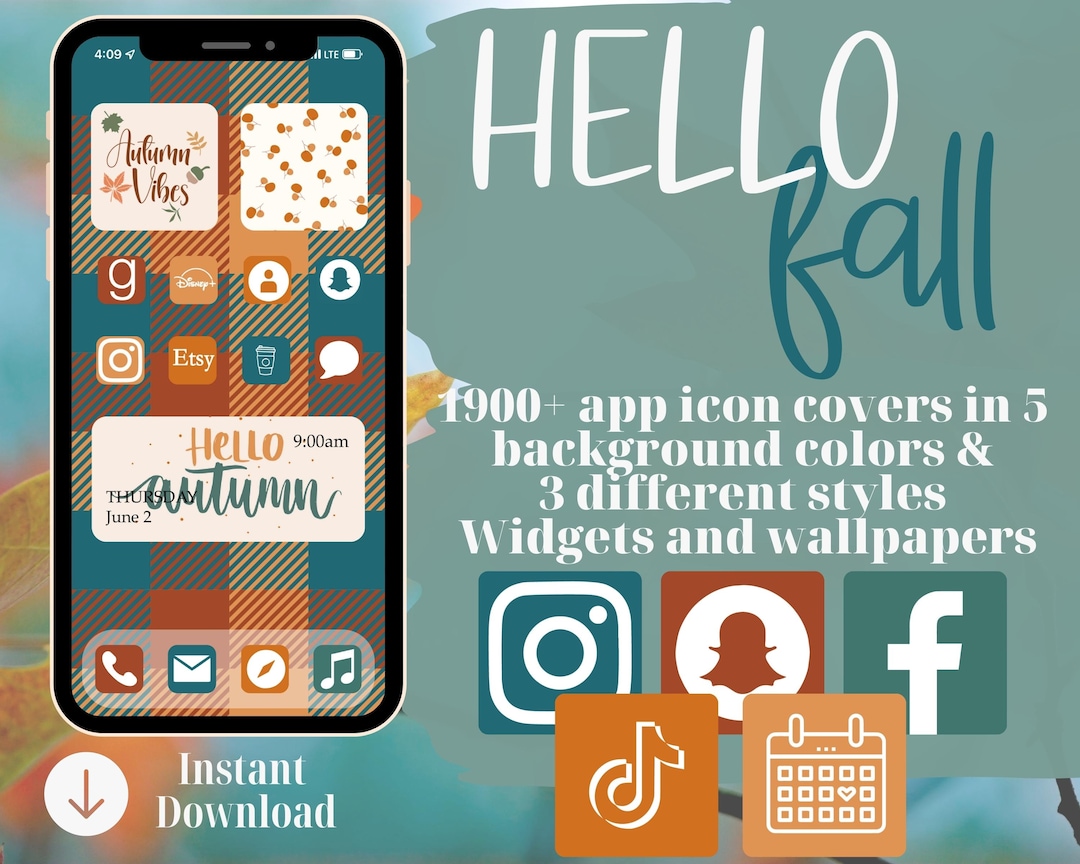 1900 Fall App Icons Ios 14 Icons Fall App Icon Pack Ios - Etsy