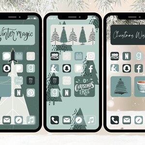 2000 Winter App Icons, Ios 14 Icons, Winter App Icon Pack, Ios 15, Ios ...