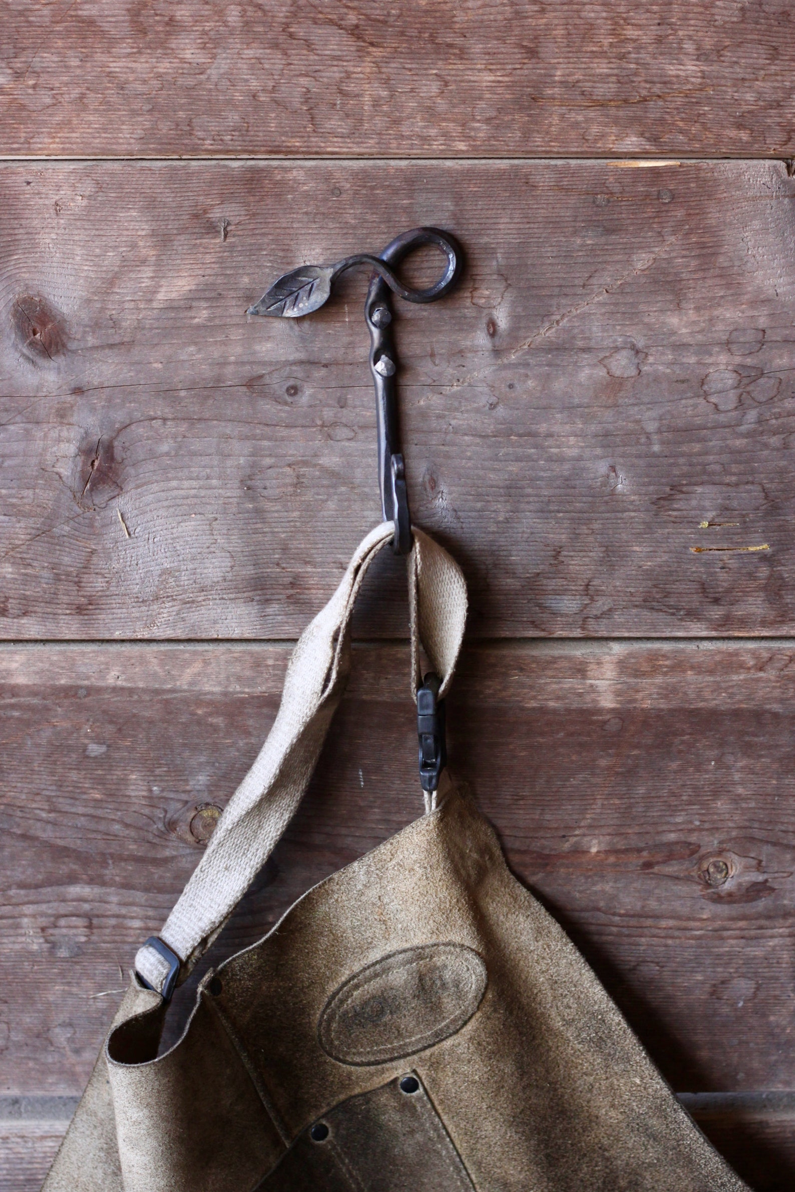 Leaf Hook Blacksmith Hand Forged Coat Hook - Etsy