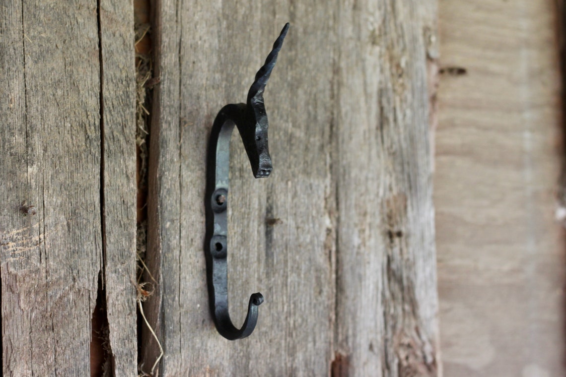 Animal Hooks Hand Forged Blacksmith Ram Bull Longhorn - Etsy