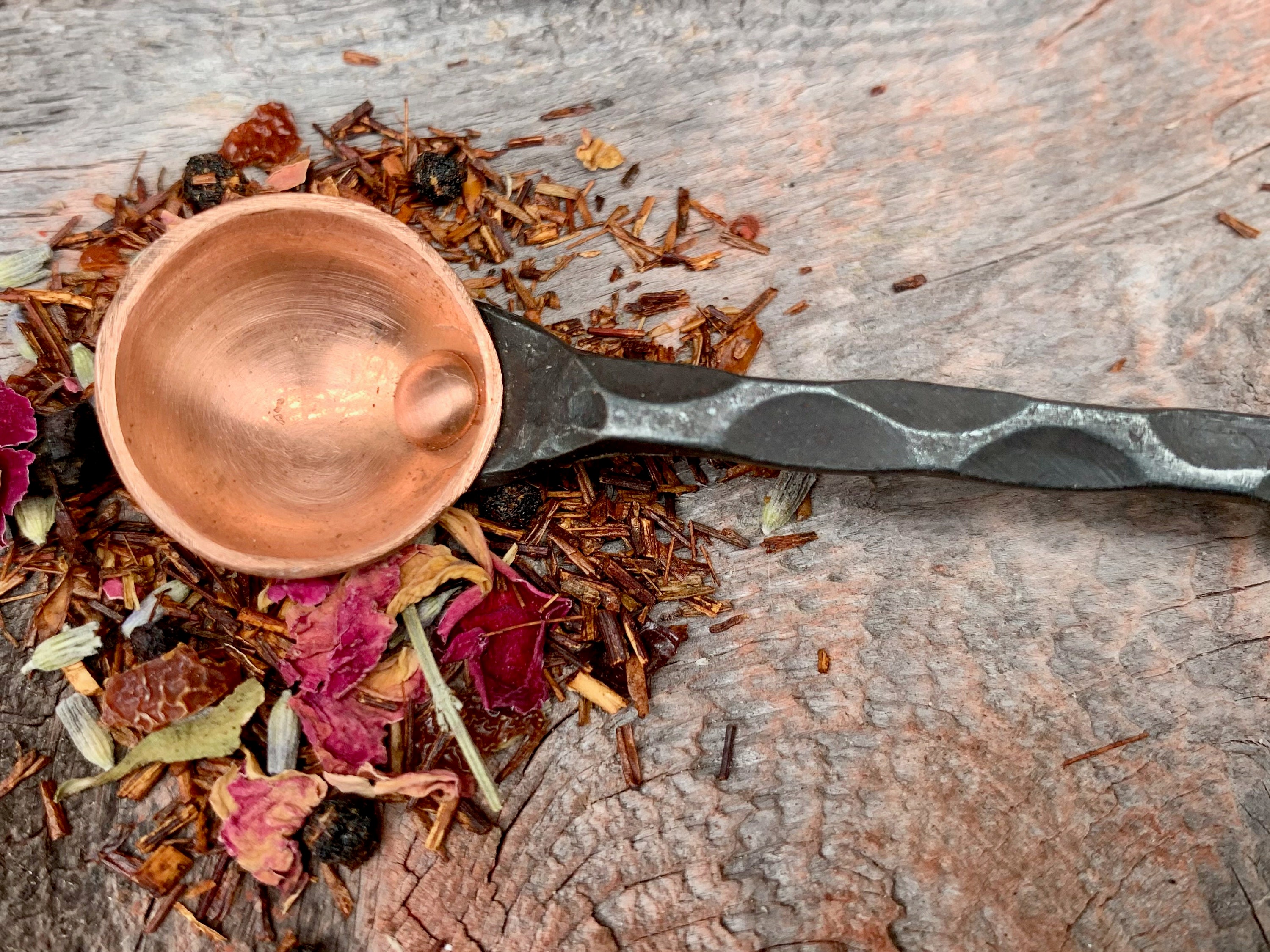 Hand Forged Copper & Steel Drink Stirrer: Blacksmith Cocktail Spoon - Etsy