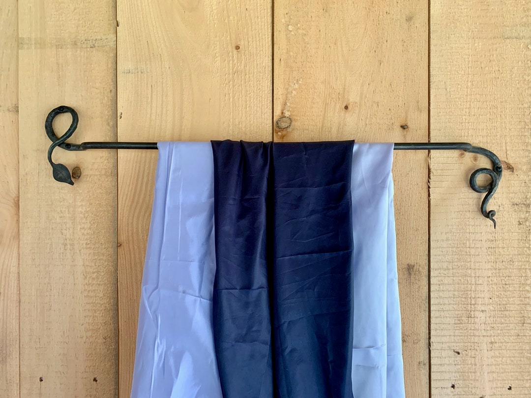 Leaf Design Towel Rack | Hand Forged Blacksmith Full Length Towel Bar ...