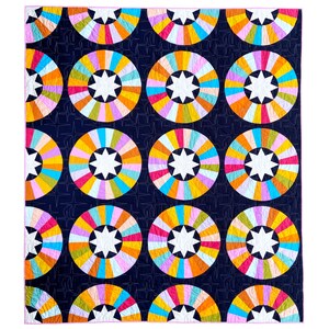 PDF Stars Above Quilt Pattern Download, Modern Star Quilt, Curve ...