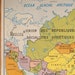 Map GEOGRAPHY ASIA Vintage Large Stunning French School Poster Double ...