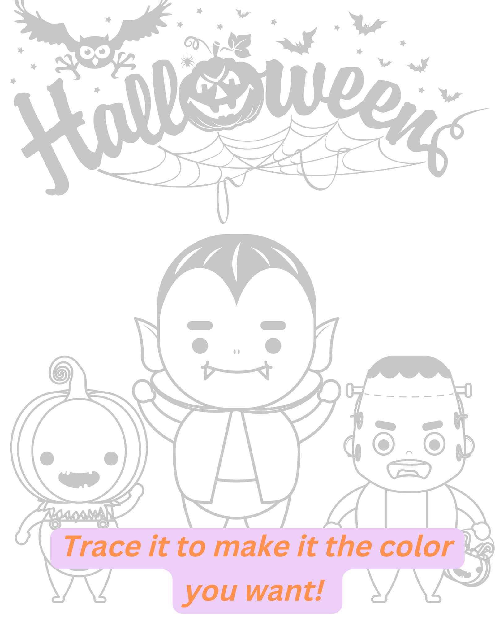 Digital Coloring Pages 4 Single Pages Fall Coloring Pages - Etsy