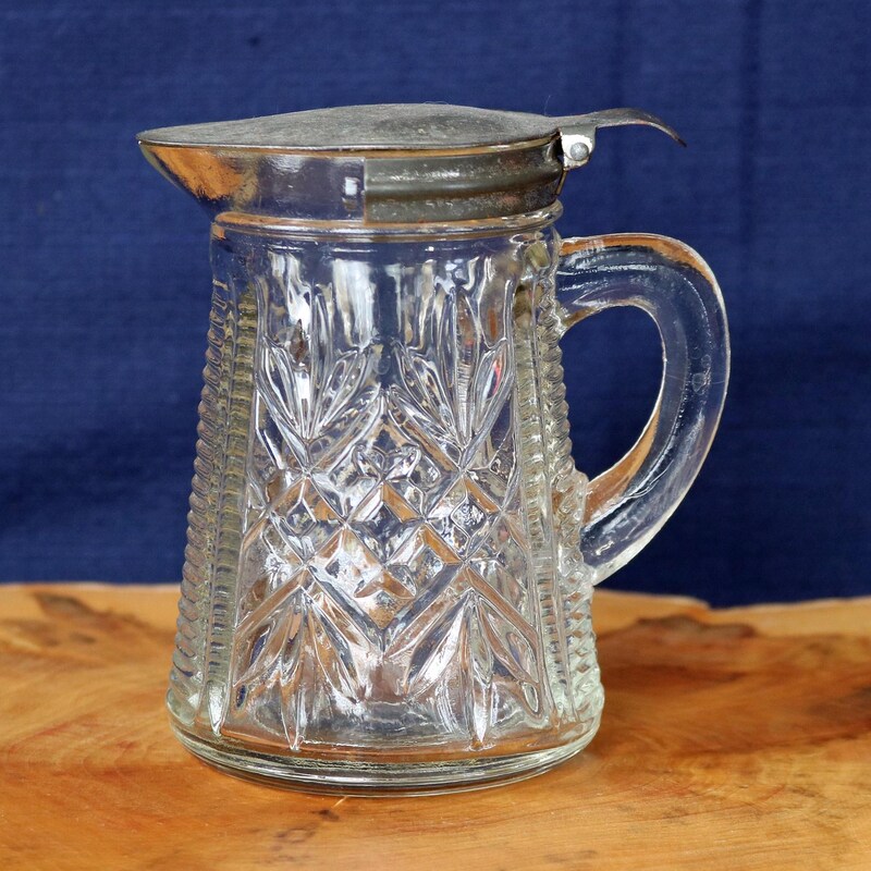 Glass Syrup Pitcher - Etsy