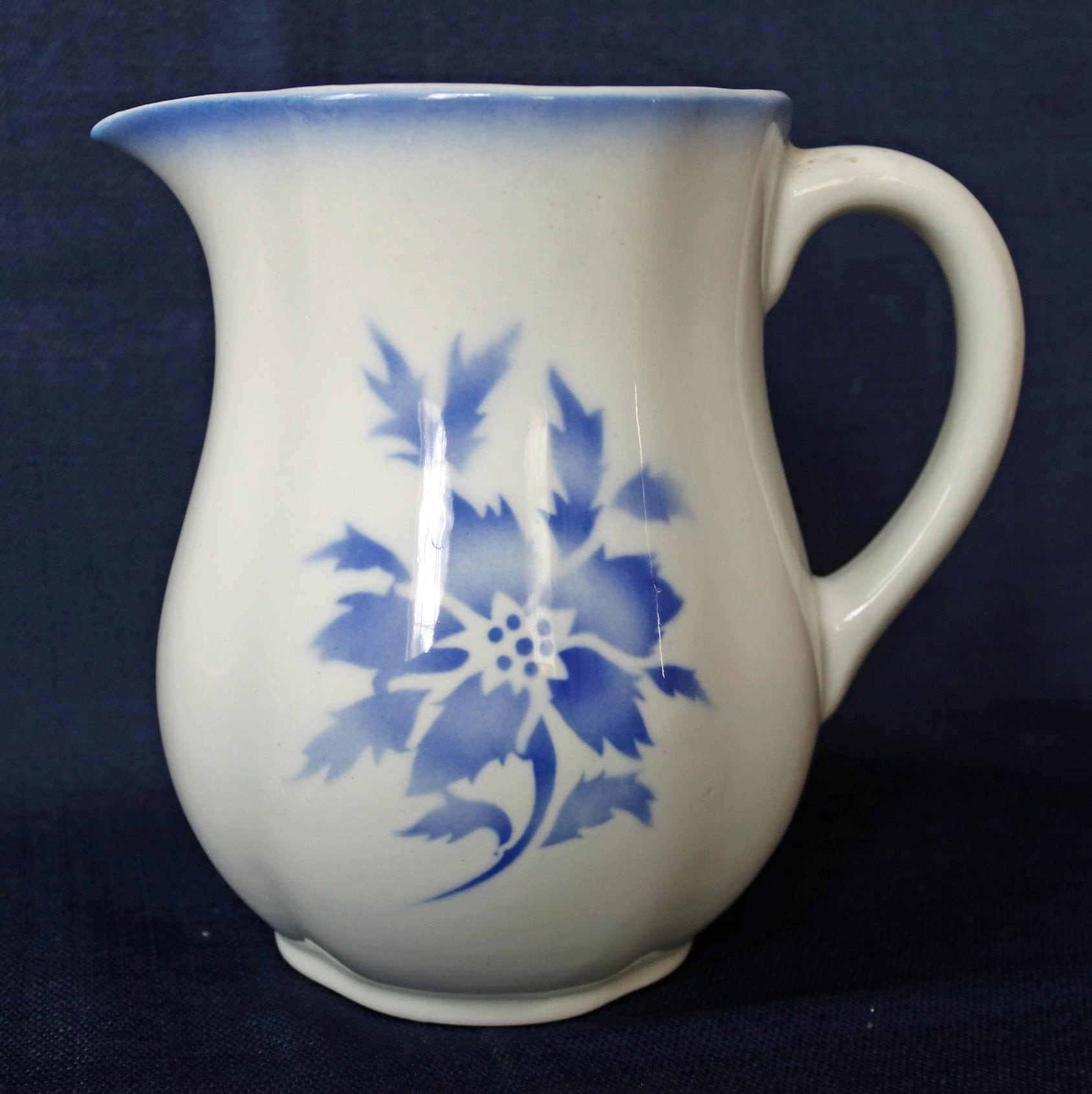 7 Arabia Finland Blue & White Ceramic Pitcher/jug Blue | Etsy