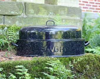 12.5 X 8 Savory Jr. Roaster Double-walled Graniteware/enamelware ...