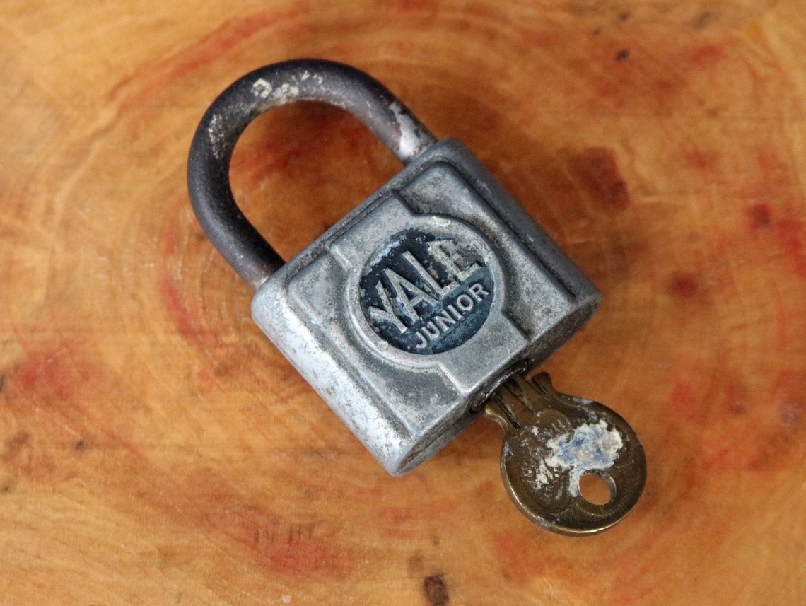 Yale Junior Metal Padlock With Key Padlock Lock and Key - Etsy