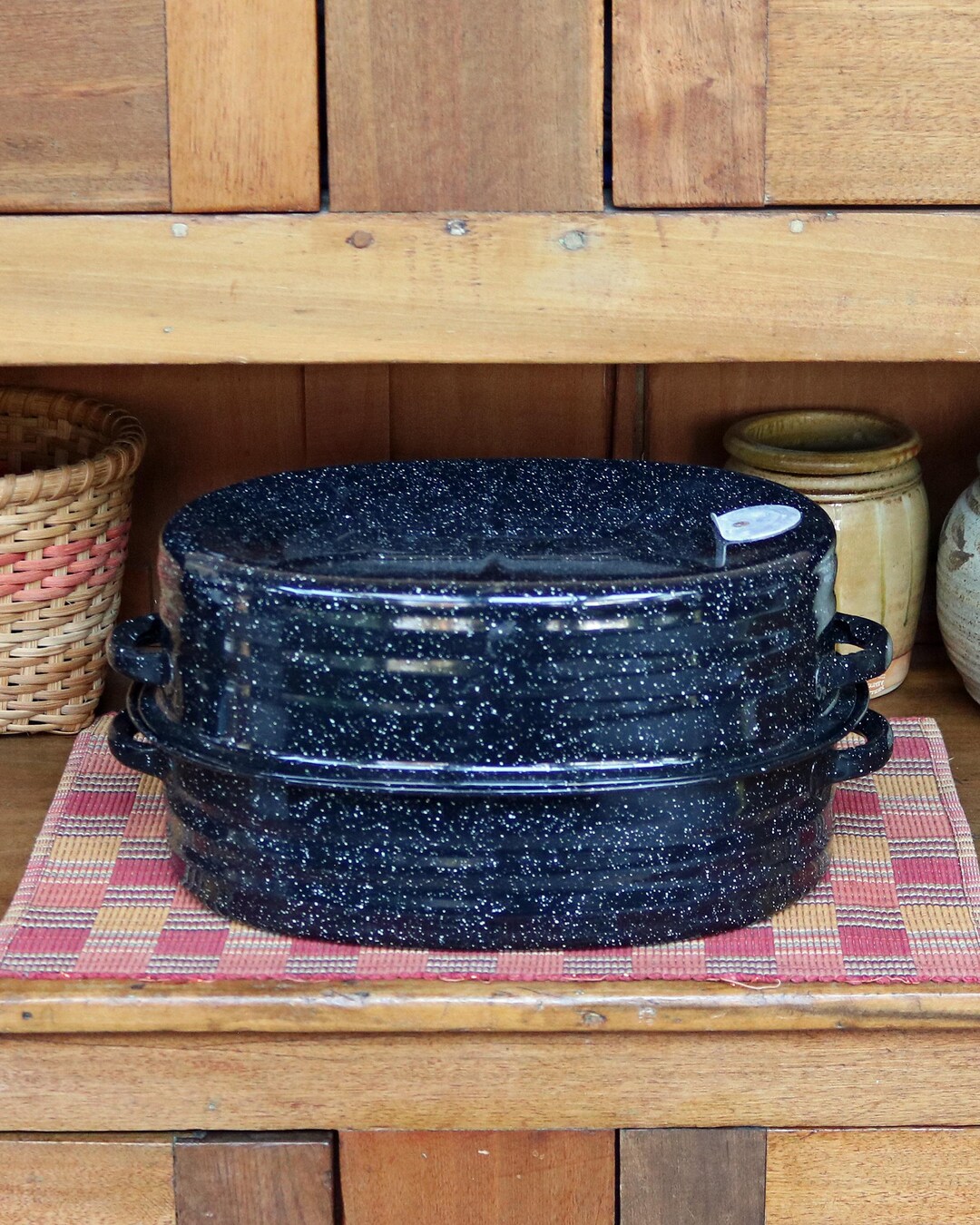 Small Lisk Roaster ~ 3 Piece (roaster, Lifter & Lid) ~ Oval ~ Size #0 ...