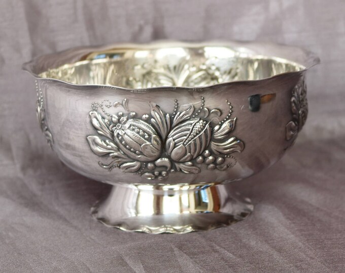 Vintage Prima NS nickel Silver Nilsjohan Swedish Silver Plated Bowl ...