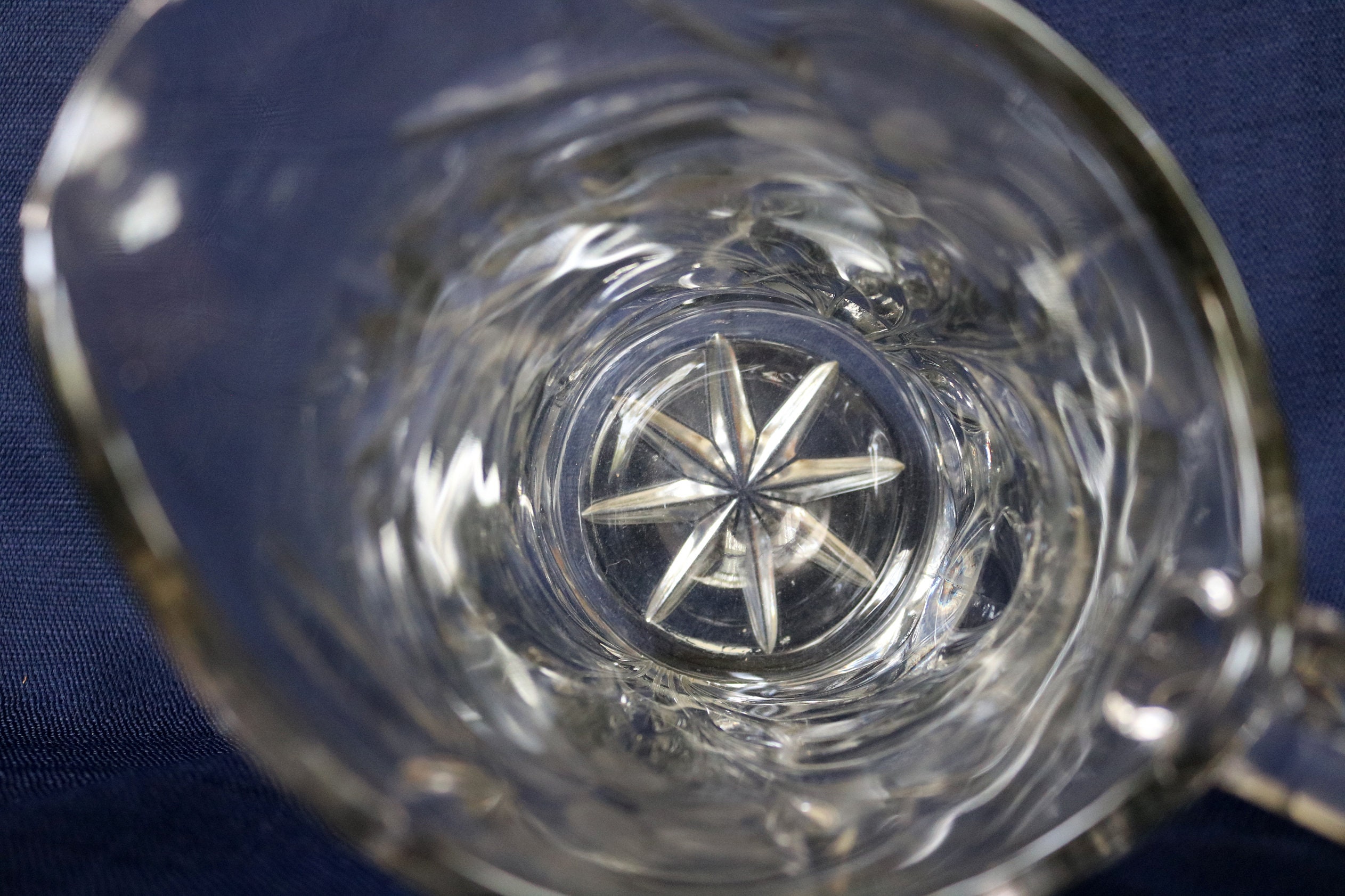 EAPG Clear Glass/Crystal Water Pitcher 8 Tall Holds | Etsy