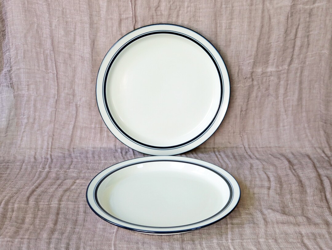 Two (2) Dansk Bistro ~ Christianshavn Blue (japan) ~ Dinner Plates 10-3 ...