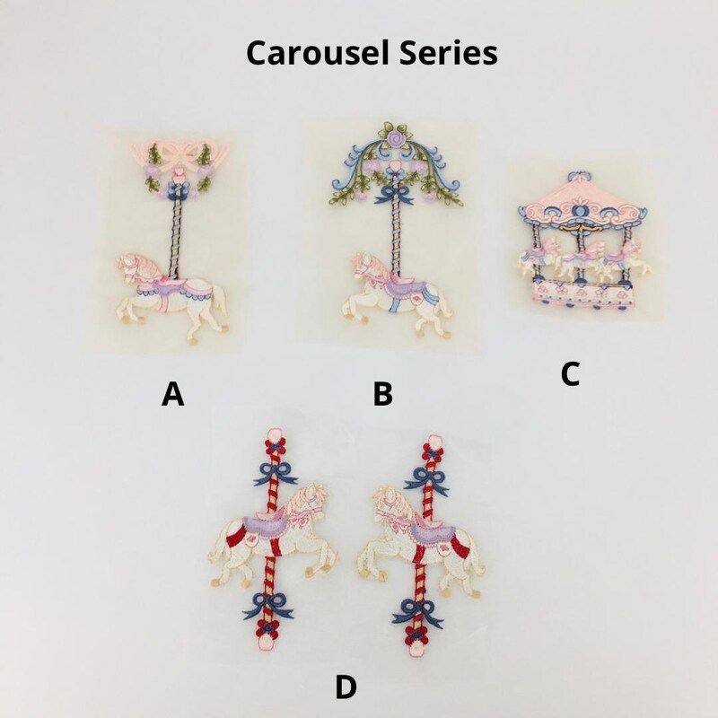 Carousel Horse Applique - Etsy