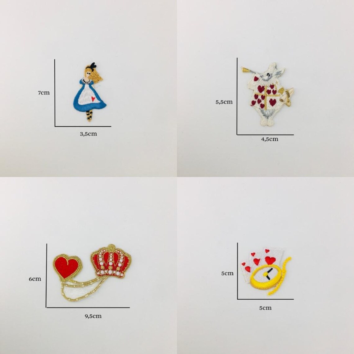 1 Piece Alice in Wonderland Character Sew on Embroidered Patch ...