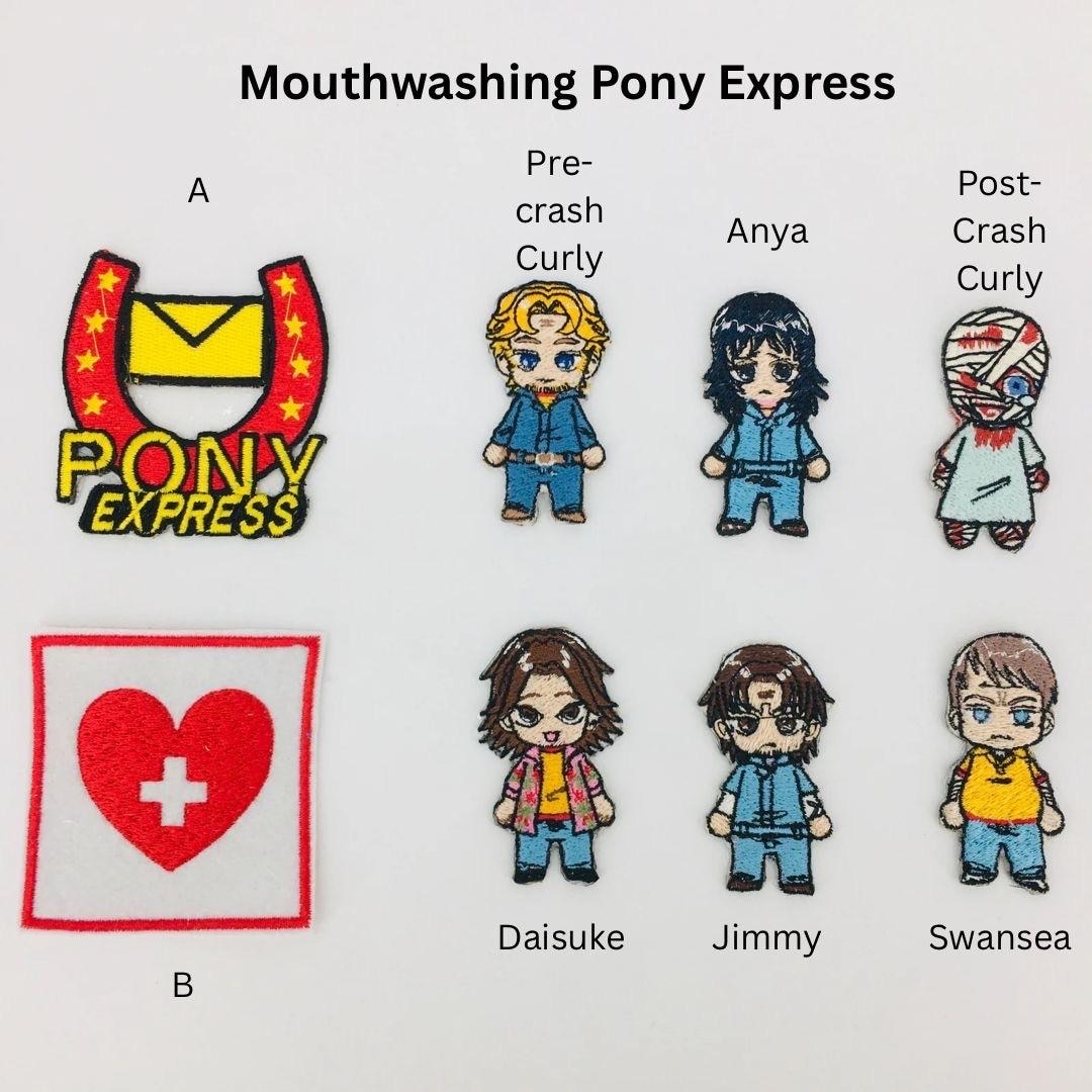 1 Piece Mouthwashing Pony Express Character Iron on Embroidered Patch ...