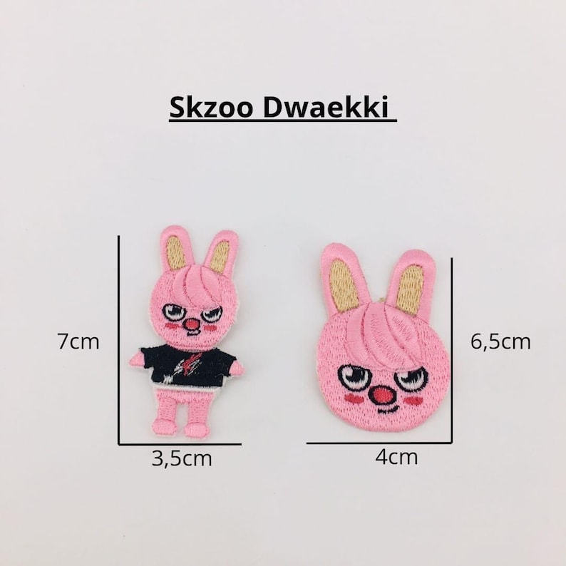 1 Pair Stray Kids Skzoo (full Body and Head) Iron on Embroidered Patch ...