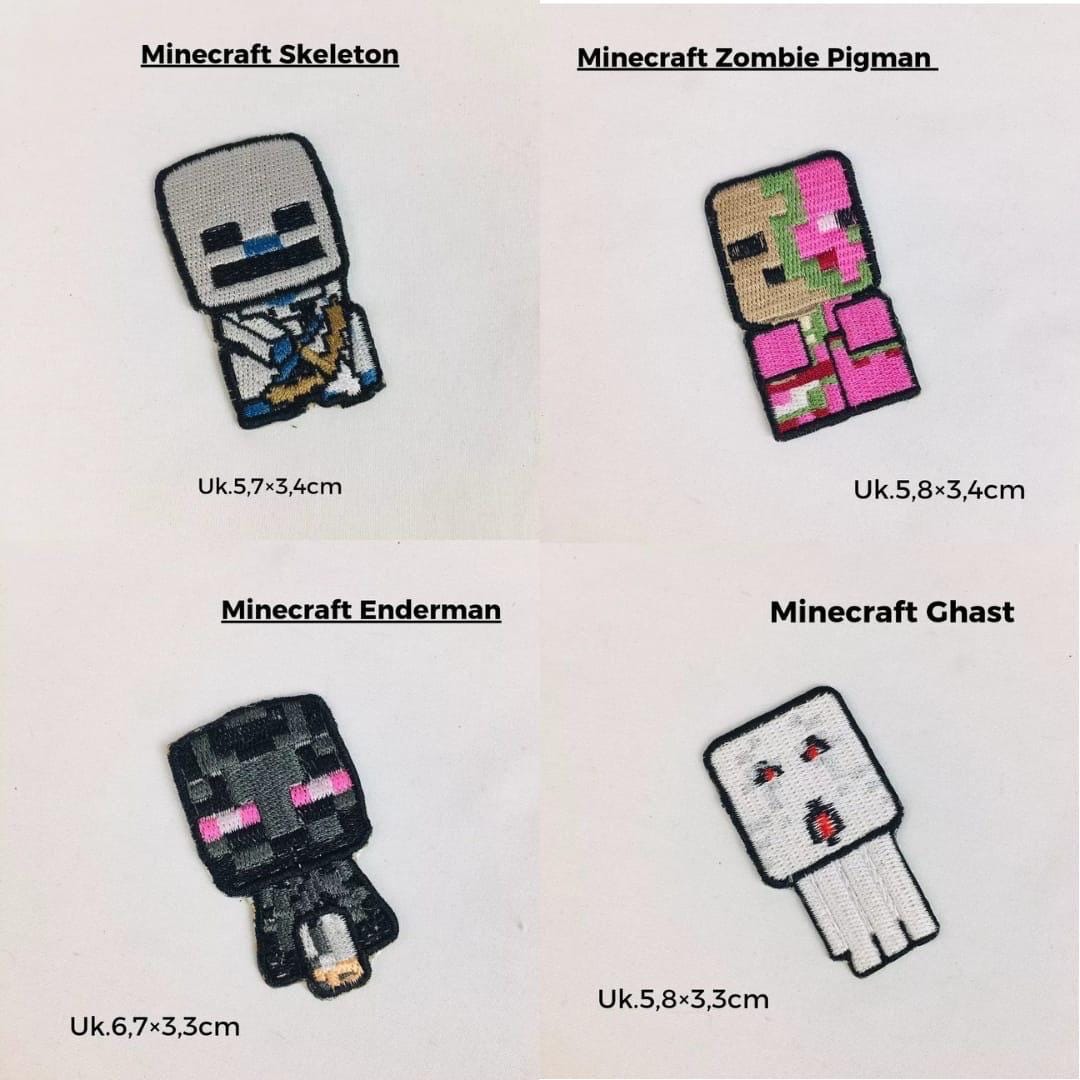 1 Piece Minecraft Iron on Embroidered Patch, Applique, Suitable for DIY ...