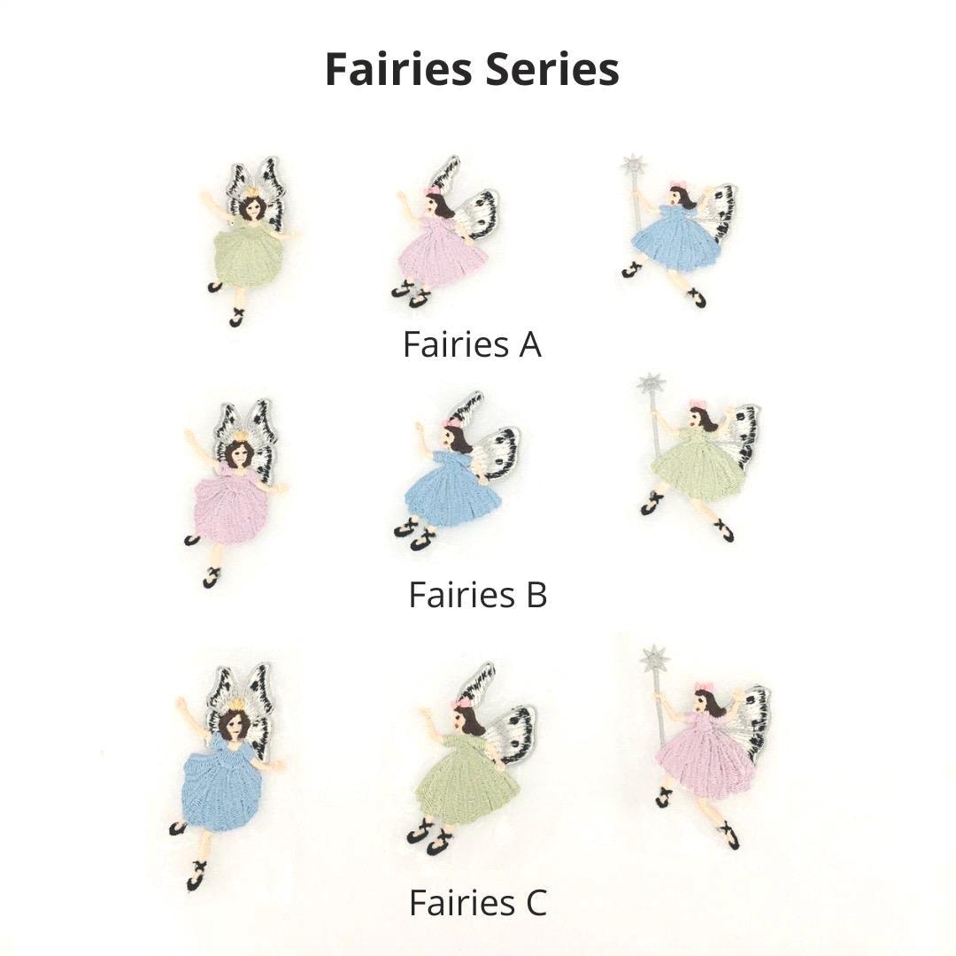 1 Set Fairies (3pc) Character Sew on Embroidered Patch, Applique ...