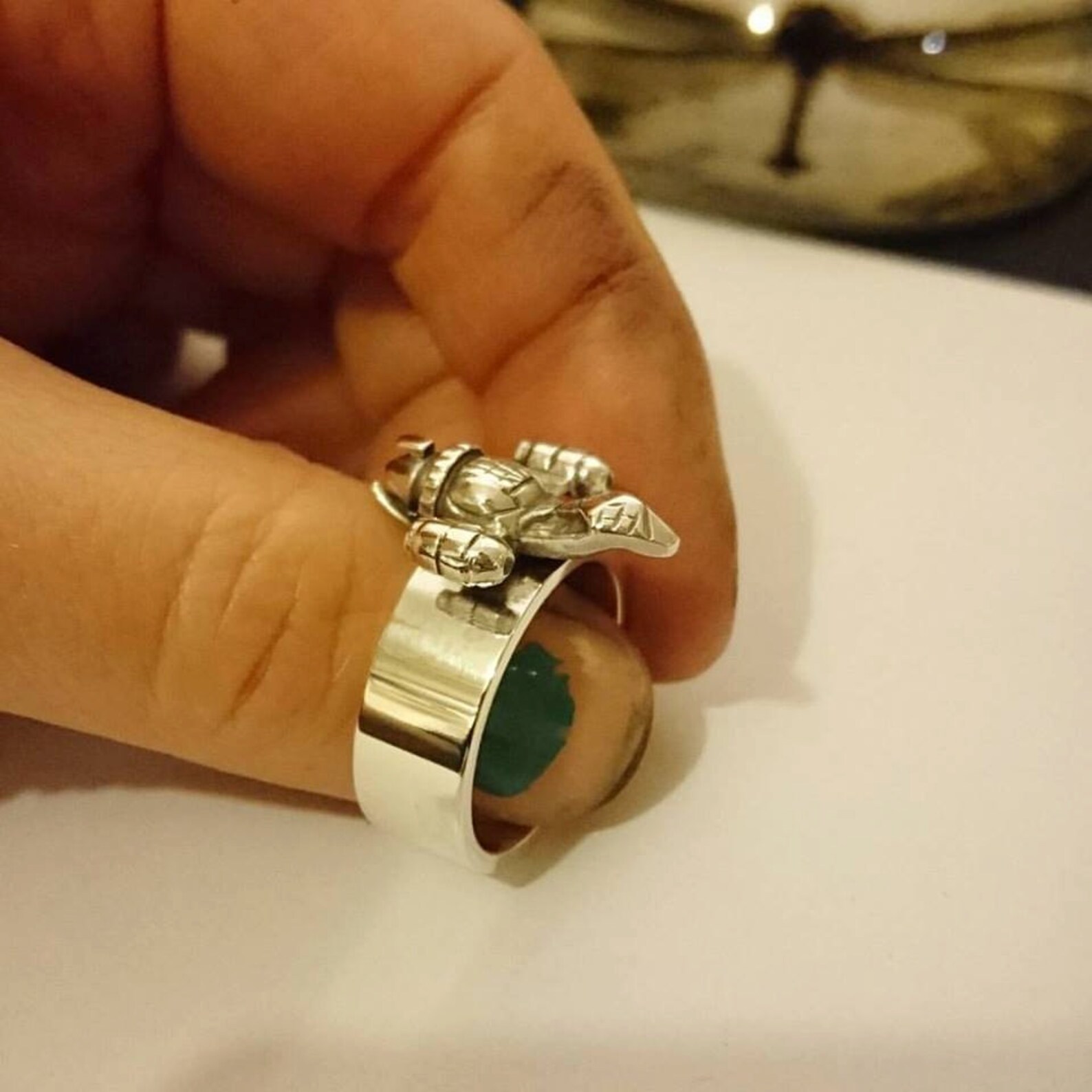 Firefly Silver Ring - Etsy