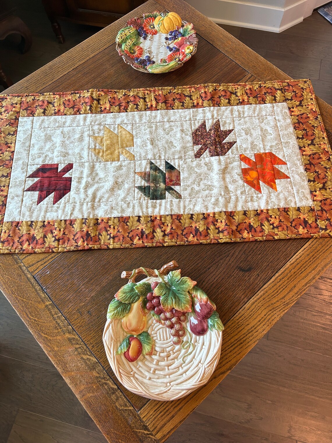 Autumn Leaves Table Runner - Etsy