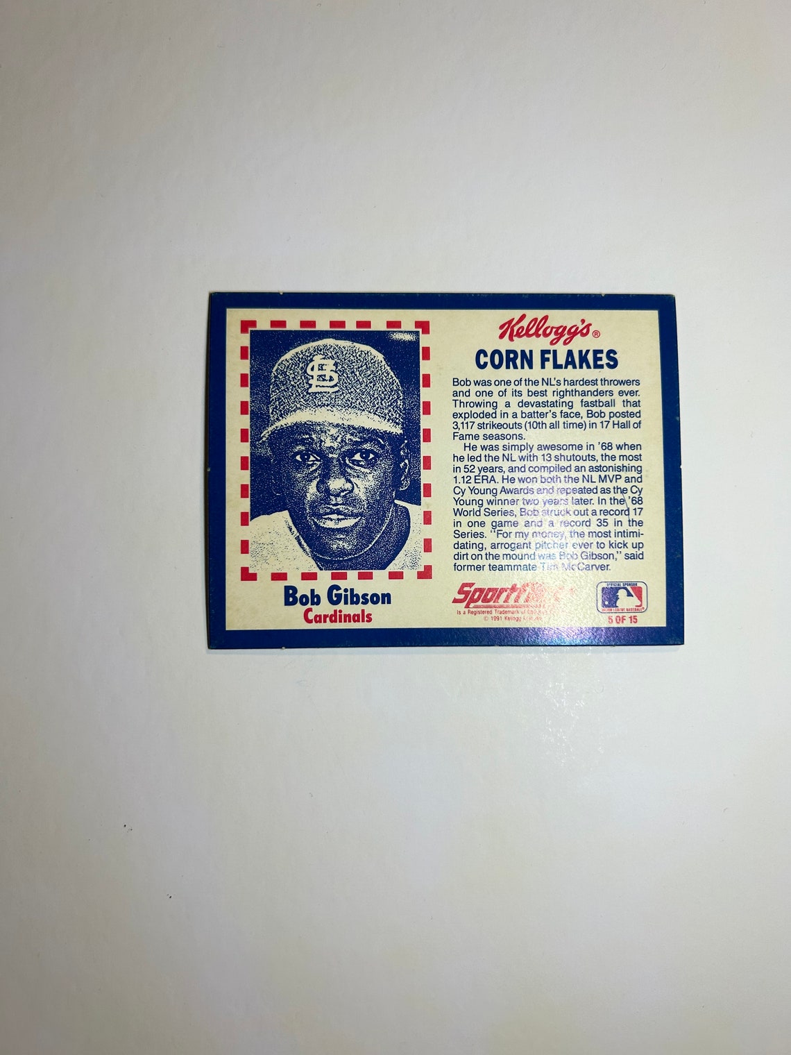 Bob Gibson Card Collectable - Etsy