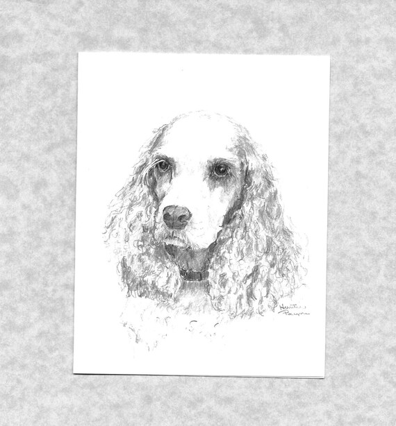 Cocker Spaniel Note Cards Blank Set of 6 Direct From Artist | Etsy