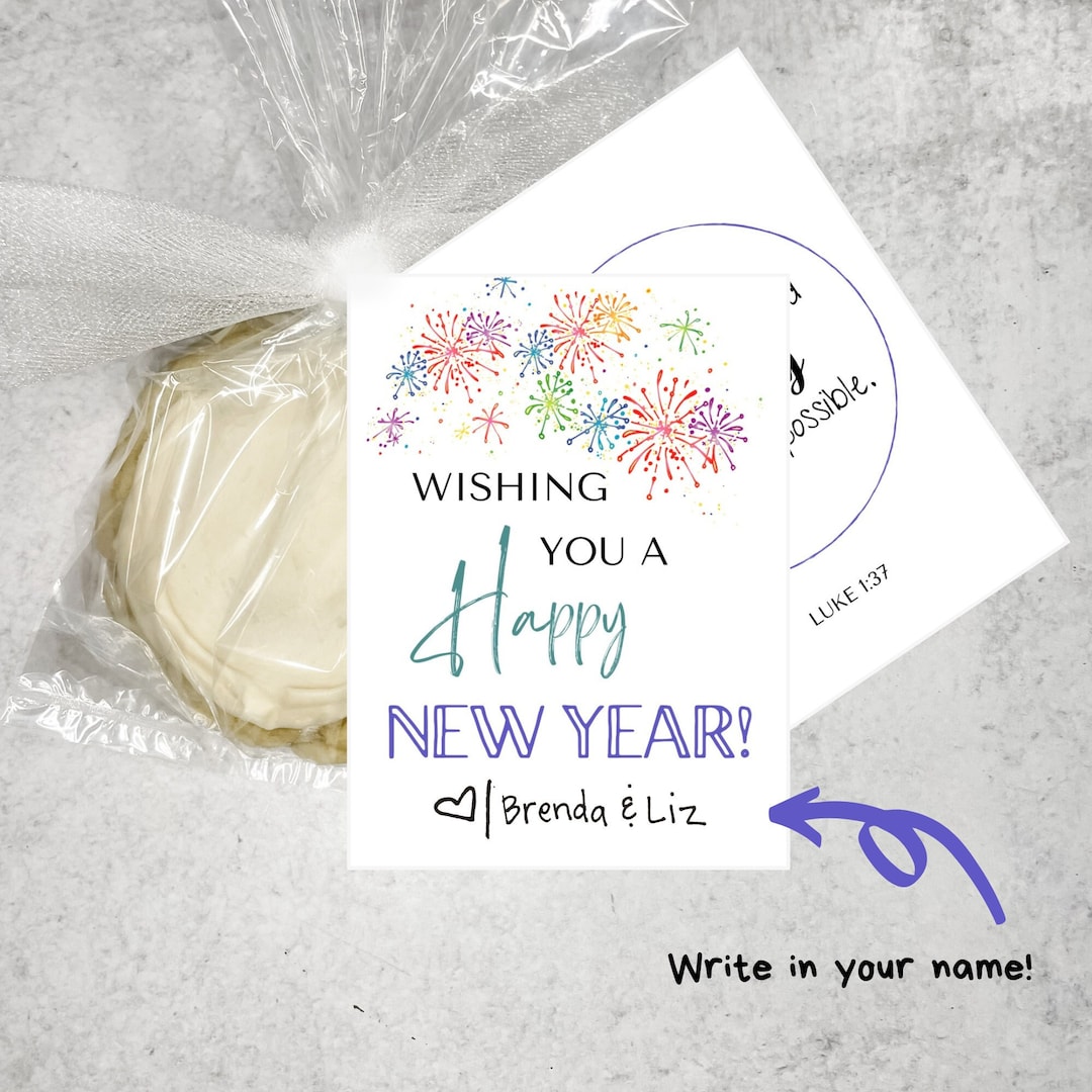 January Wishing You A Happy New Year, LDS Ministering Gift Idea ...