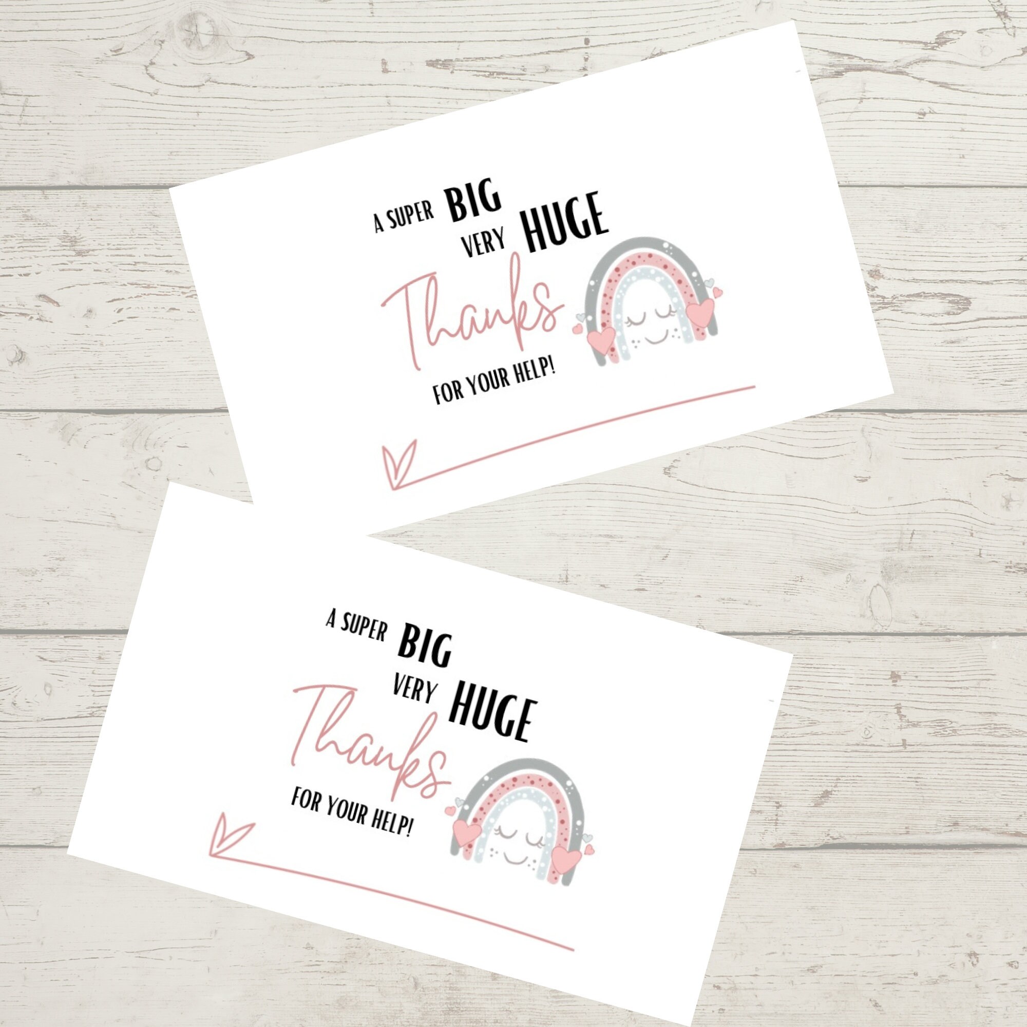 Thank You Gift Tags, A Super Big Very Huge Thanks for Your Help, LDS ...