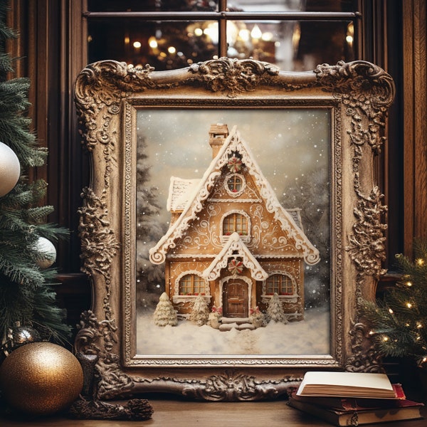 Gingerbread Wall Art - Etsy