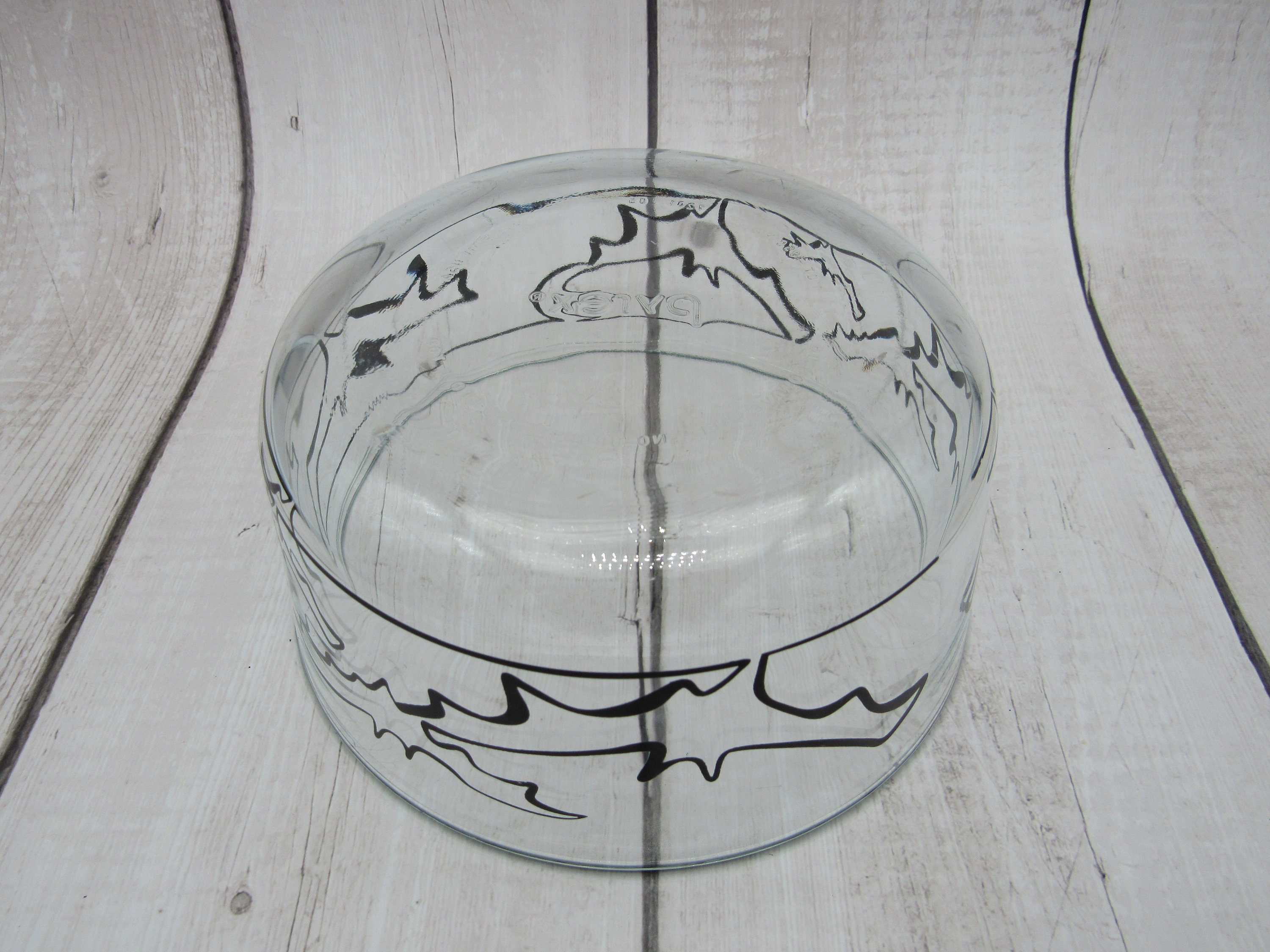 Halloween Pyrex Bat Bowl Negative Space Bats - Etsy