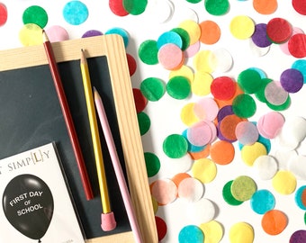 First Day of School Decorations Back to School Confetti | Etsy