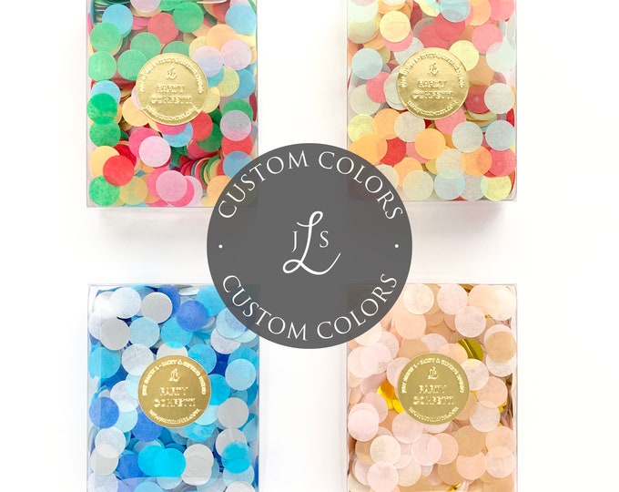 CUSTOM COLORS, Birthday Party Decoration, First Birthday, Birthday Confetti, Custom Party ...