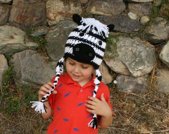 Zebra Hat | Etsy