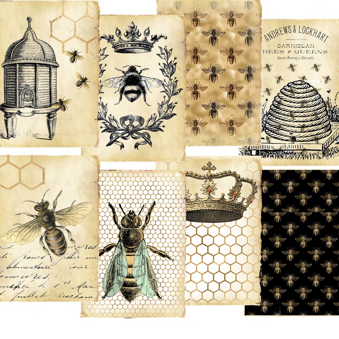 9 Card Toppers Honey Bees, Beehive, Bumble Bee Card Making, Bee ...