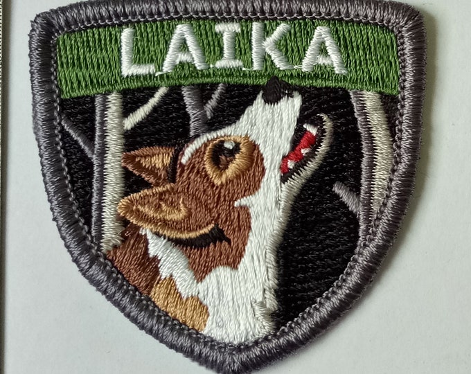 Laika Embroidered Patch - Etsy