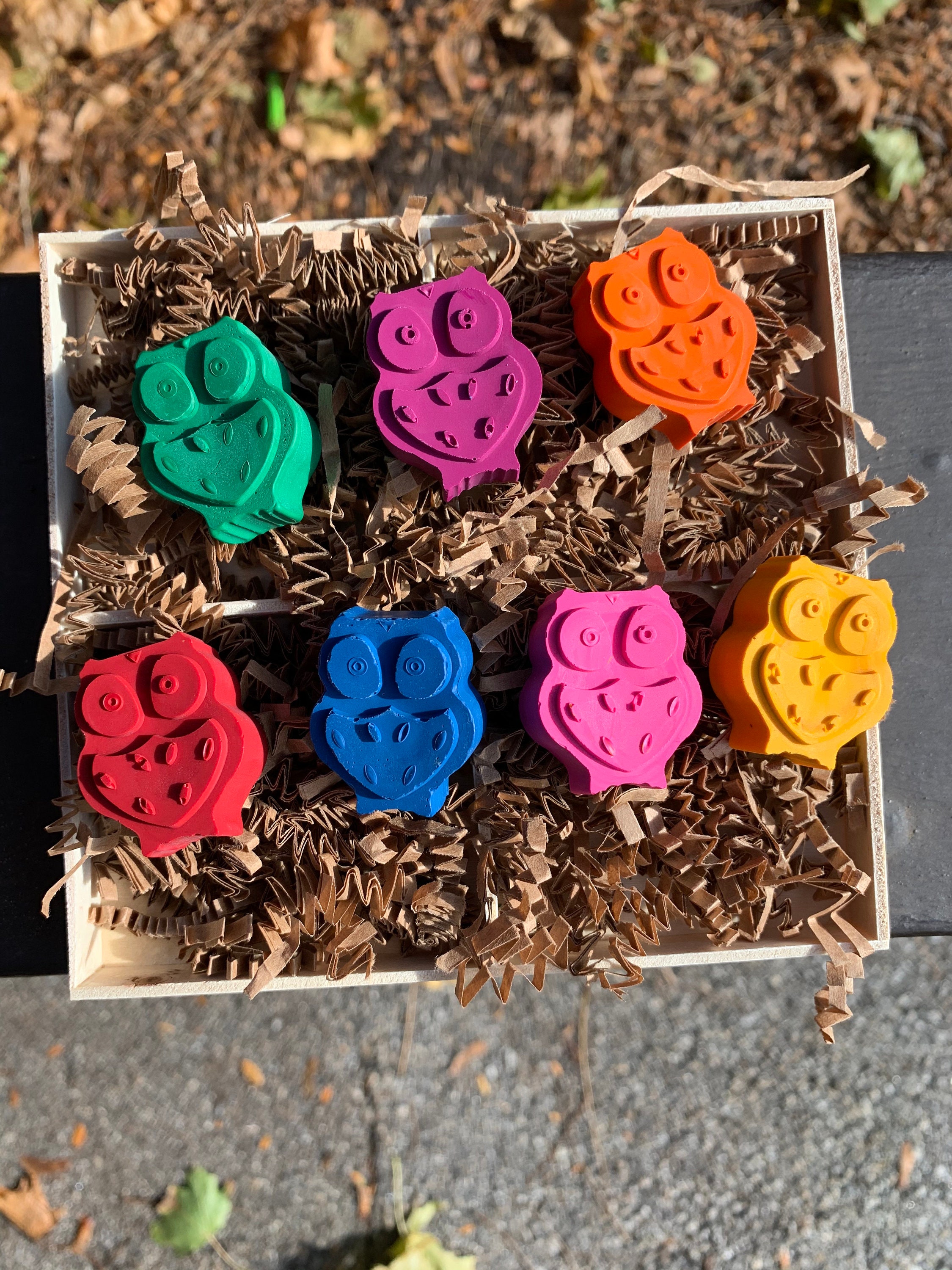 Owl Crayons Set of 5 great for Party Favors and Stocking - Etsy UK