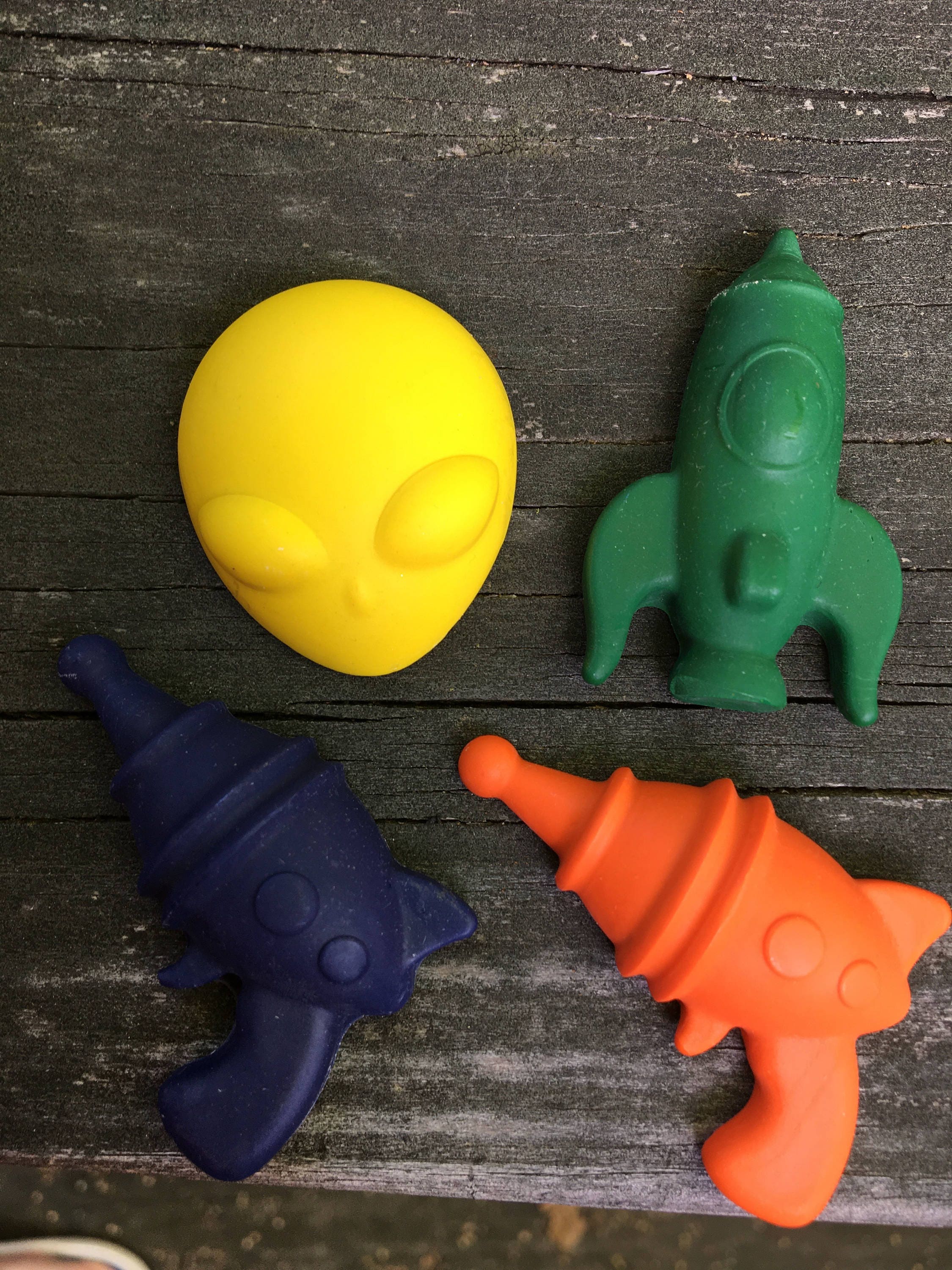 Space/Galaxy Crayons Set of 4 | Etsy